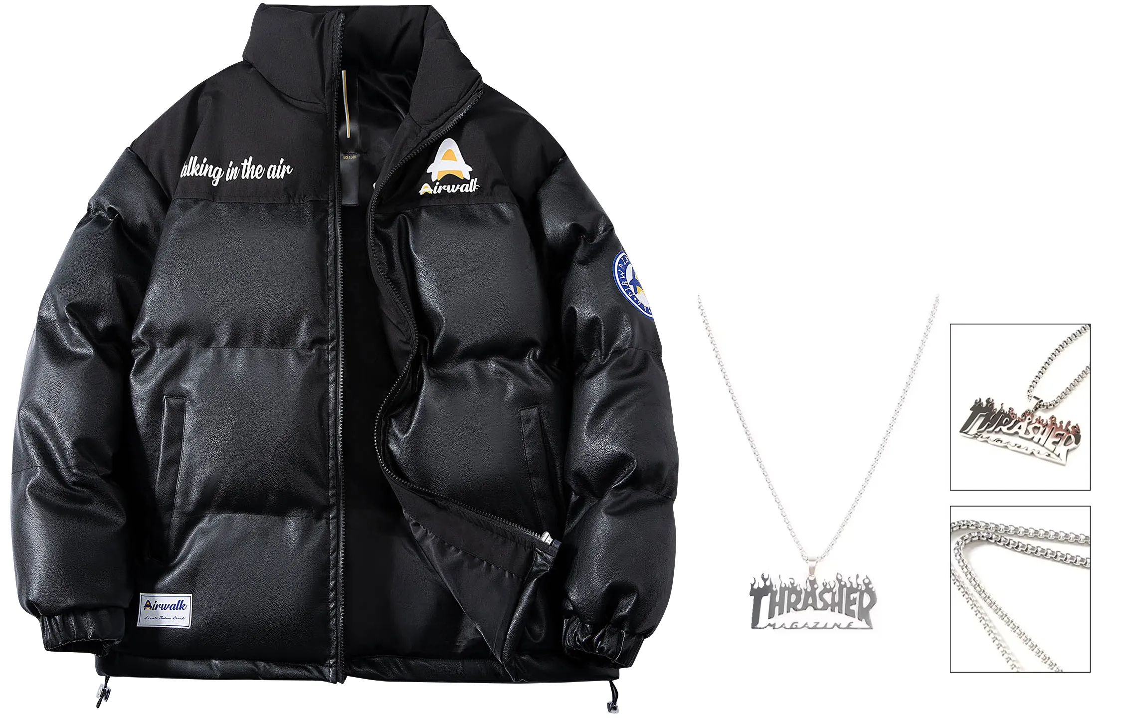 Airwalk Unisex Quilted Jacket - POIZON